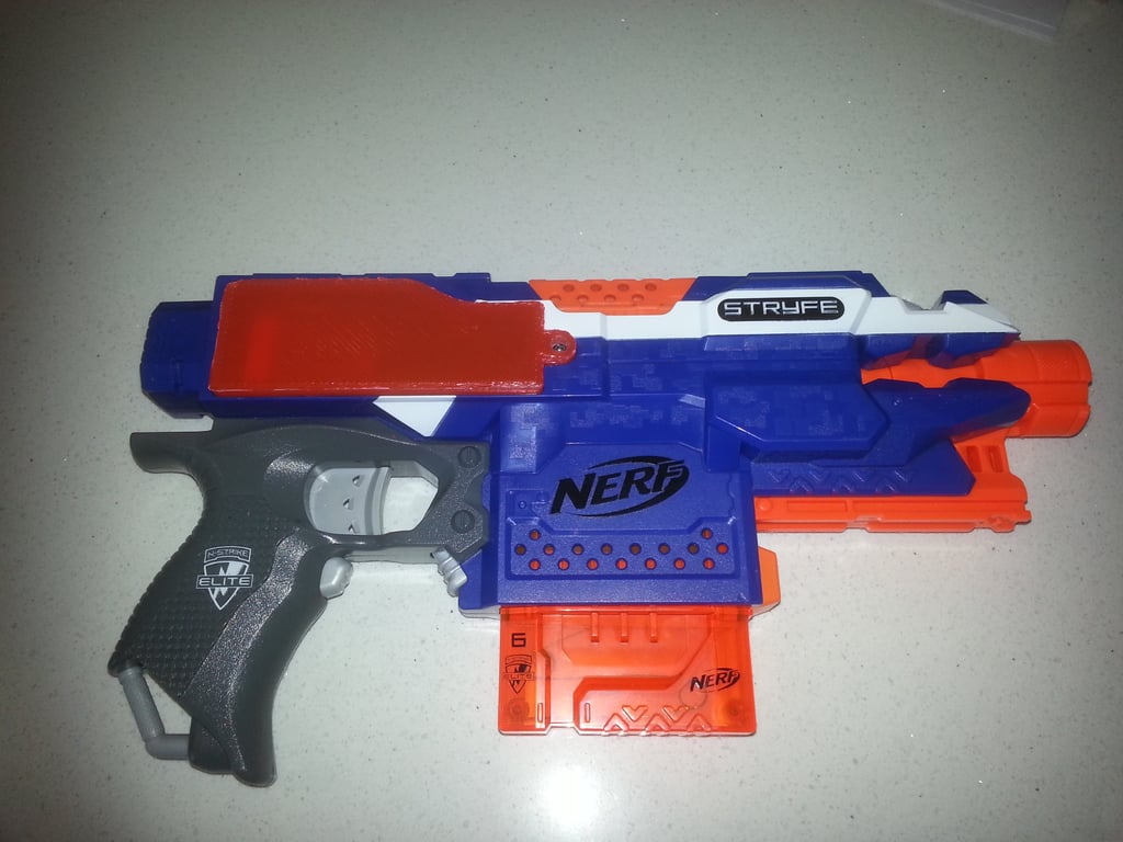 Nerf Stryfe 9V Modificeret Batteri Dæksel | Køb her | Kun 89